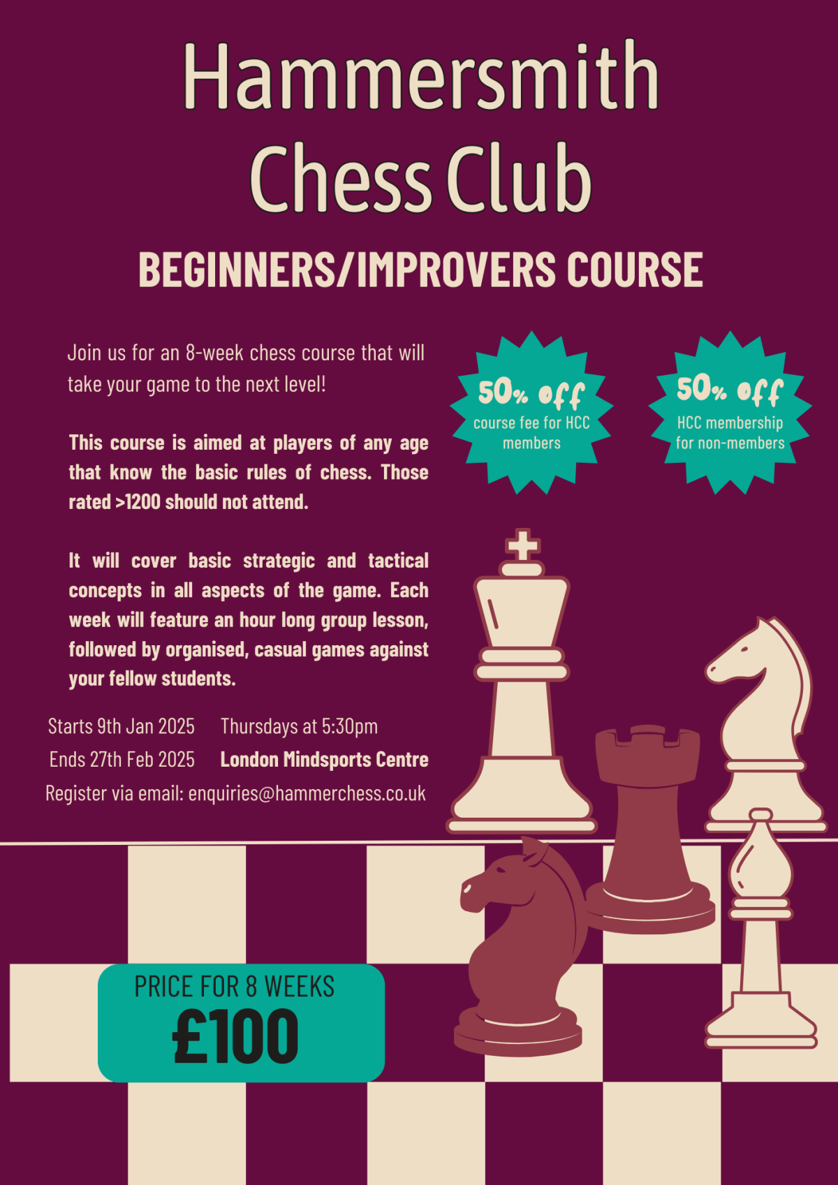 HCC Chess Course | Hammersmith Chess Club
