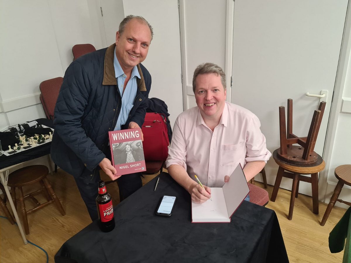 A Knight with Nosher (aka GM Nigel Short) | Hammersmith Chess Club